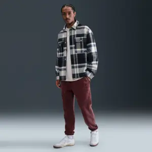 Nike Sportswear Club Washed Cuffed Fleece Pants - Red