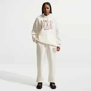Nike Phoenix Fleece Oversized High-waisted Jogger Pants - White