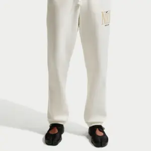 Nike Phoenix Fleece Oversized High-waisted Jogger Pants - White