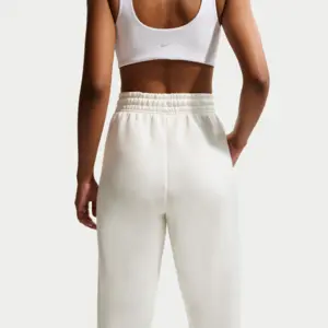 Nike Phoenix Fleece Oversized High-waisted Jogger Pants - White