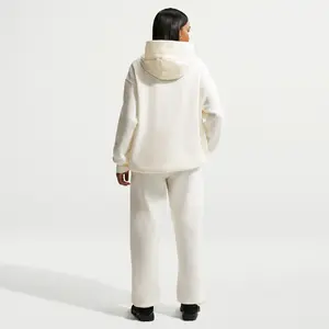 Nike Phoenix Fleece Oversized High-waisted Jogger Pants - White