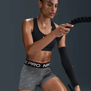 Nike Pro Mid-rise 3" Printed Biker Shorts
