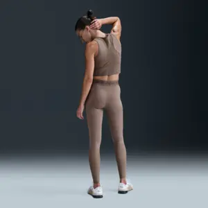Nike Pro Mid-rise Full-length Mesh-paneled Leggings