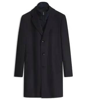 BOSS One Slim-fit Coat In Wool And Cashmere
