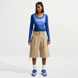 Nike Slim Long-sleeve Sheer Top - Blue