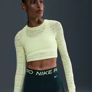 Nike Pro Mid-rise 3" Mesh-paneled Biker Shorts