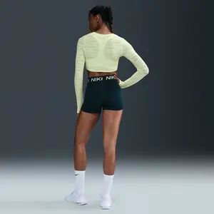 Nike Pro Mid-rise 3" Mesh-paneled Biker Shorts
