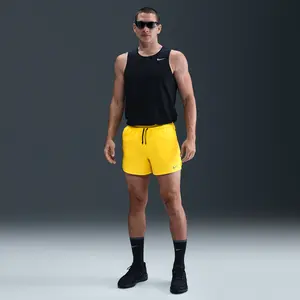 Nike Stride Dri-fit 5" Brief-lined Running Shorts - Yellow