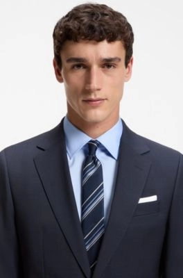 BOSS Two-piece Slim-fit Suit In Virgin Wool