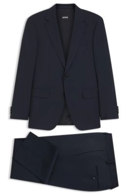 BOSS Two-piece Slim-fit Suit In Virgin Wool