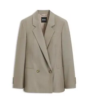 BOSS Regular-fit Blazer In Italian Virgin Wool With Stretch