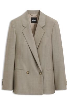 BOSS Regular-fit Blazer In Italian Virgin Wool With Stretch