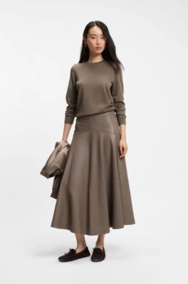 BOSS Slim-fit Crewneck Sweater In Superfine Merino Wool