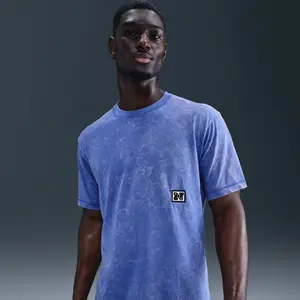 Nike Gym Heritage Dri-fit Short-sleeve Training Top - Blue