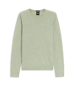 BOSS Slim-fit Crewneck Sweater In Merino Wool