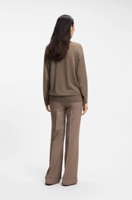 BOSS V-neck Sweater In Merino Wool