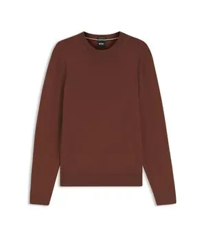 BOSS Merino Wool Sweater In Regular Fit