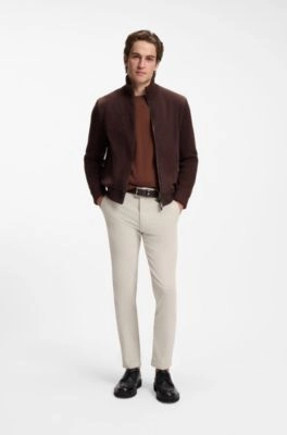 BOSS Merino Wool Sweater In Regular Fit