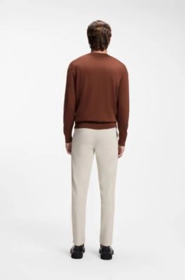 BOSS Merino Wool Sweater In Regular Fit