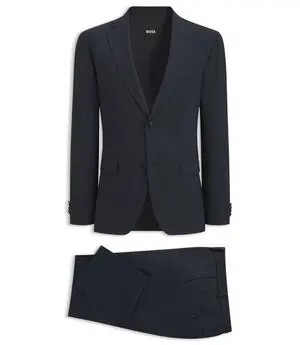 BOSS Two-piece Slim-fit Suit In Performance-stretch Fabric