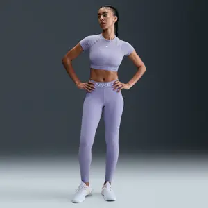 Nike Pro Dri-fit Cropped Graphic Top