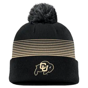 Nike Colorado Sideline Peak College Cuffed Pom Beanie - Black