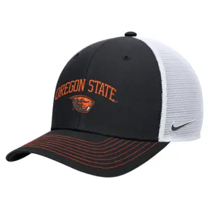 Nike Oregon State Rise College Trucker Adjustable Hat - Black