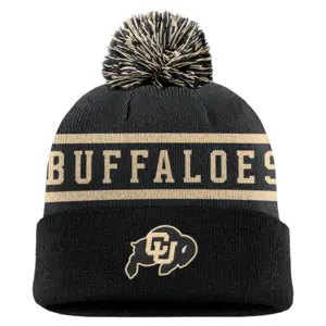 Nike Colorado Peak College Cuffed Pom Beanie - Black