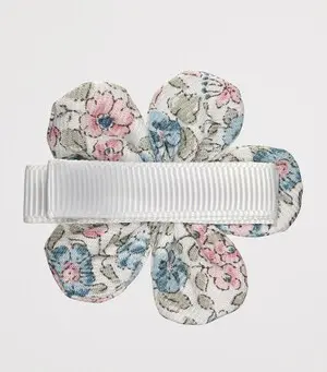 Trotters Cotton Floral Bow Hair Clip
