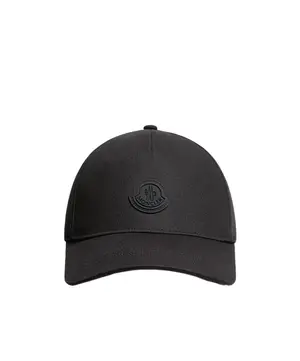 Moncler Silicone Logo Cotton Baseball Cap