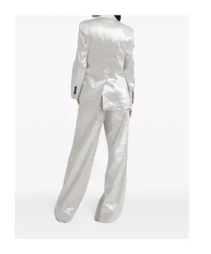 Brunello Cucinelli Metallic Linen-blend Suit