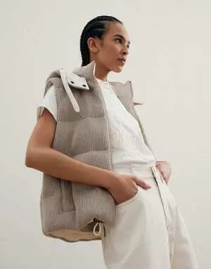 Brunello Cucinelli Down Padded Knit Gilet