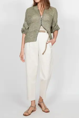 Brunello Cucinelli Cropped Tailored Trousers