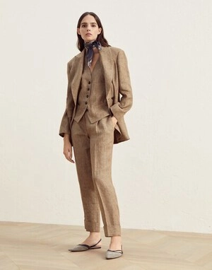 Brunello Cucinelli Single-breasted Linen Waistcoat