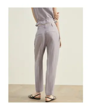 Brunello Cucinelli High-waisted Tailored Trousers With Belt Loops