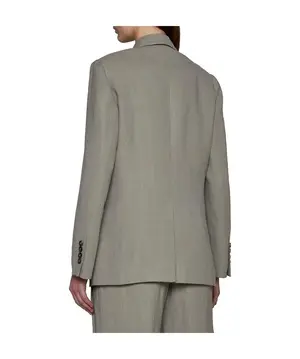 Brunello Cucinelli Double-breasted Straight Hem Blazer