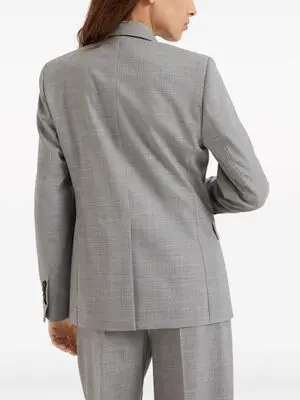 Brunello Cucinelli Mélange-effect Single-breasted Tailored Blazer