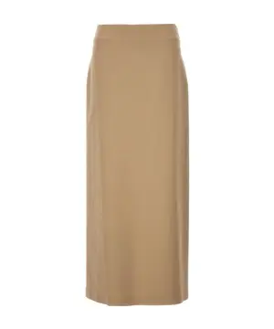 Brunello Cucinelli Midi Skirt With Slit Detail
