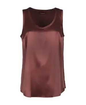 Brunello Cucinelli Sleeveless Silk Top