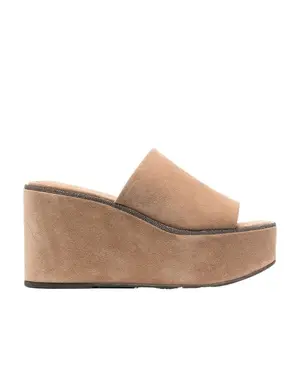 Brunello Cucinelli Platform Sole Mules