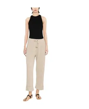 Brunello Cucinelli Rib-knitted Drawstring Trousers