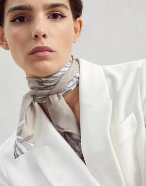 Brunello Cucinelli Floral-print Silk Scarf