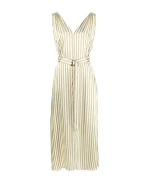 BRUNELLO CUCINELLI Striped Midi Dress