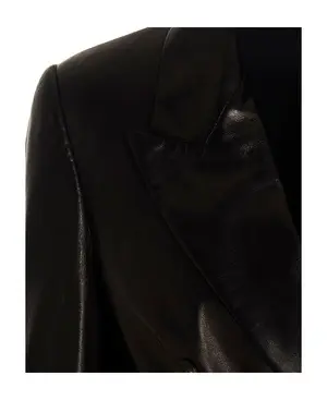 Brunello Cucinelli Double-breasted Leather Jacket