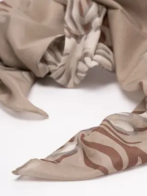 Brunello Cucinelli Floral Print Foulard
