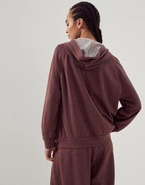 Brunello Cucinelli Jersey-knit Drawstring Zipped Hoodie