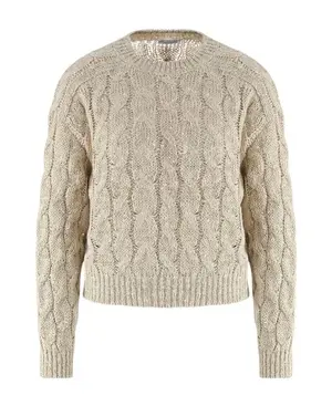 Brunello Cucinelli Cable Knitted Crewneck Jumper