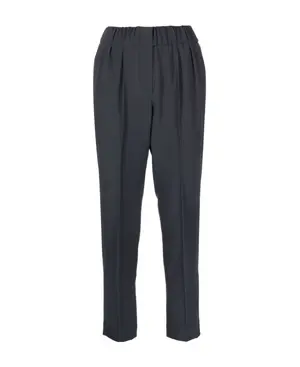 Brunello Cucinelli Cropped Trousers With Elasticated Waist