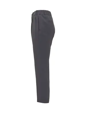 Brunello Cucinelli Cropped Trousers With Elasticated Waist