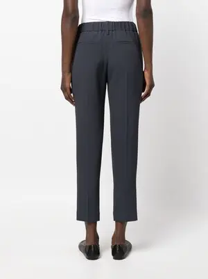 Brunello Cucinelli Cropped Trousers With Elasticated Waist